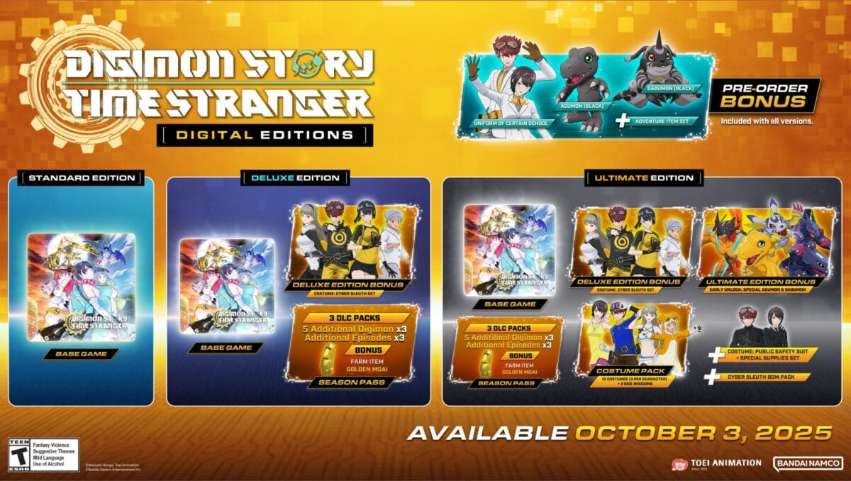 Digimon Story: Time Stranger Pre-Orders Are Now Available