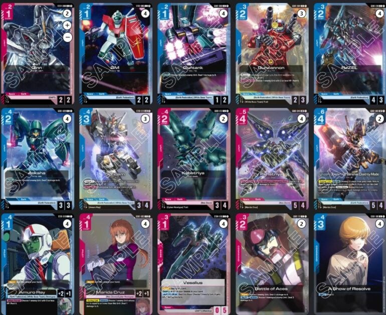 Gundam Card Game GD01 - Top Tier Decks So Far
